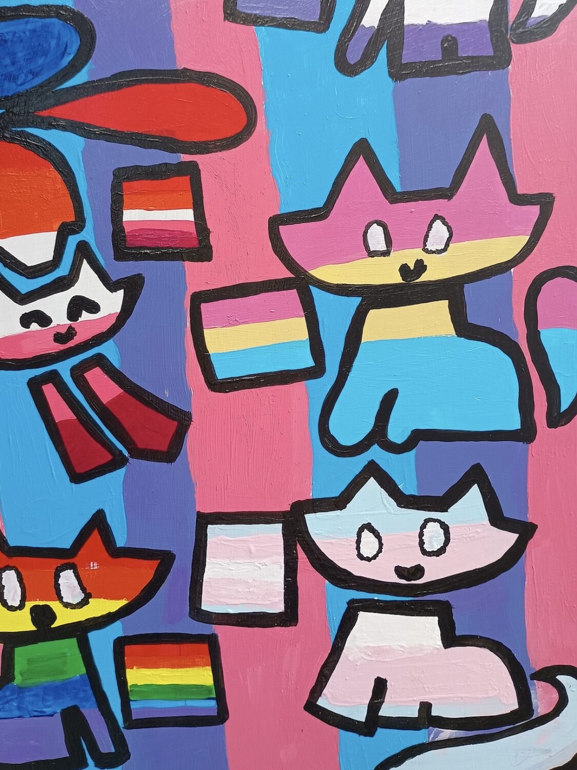 Valley Cats by Josie Vankoningsveld - Fortitude Valley | Artforce Brisbane